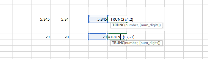 How to use the TRUNC function in Microsoft Excel - New4Trick.Com