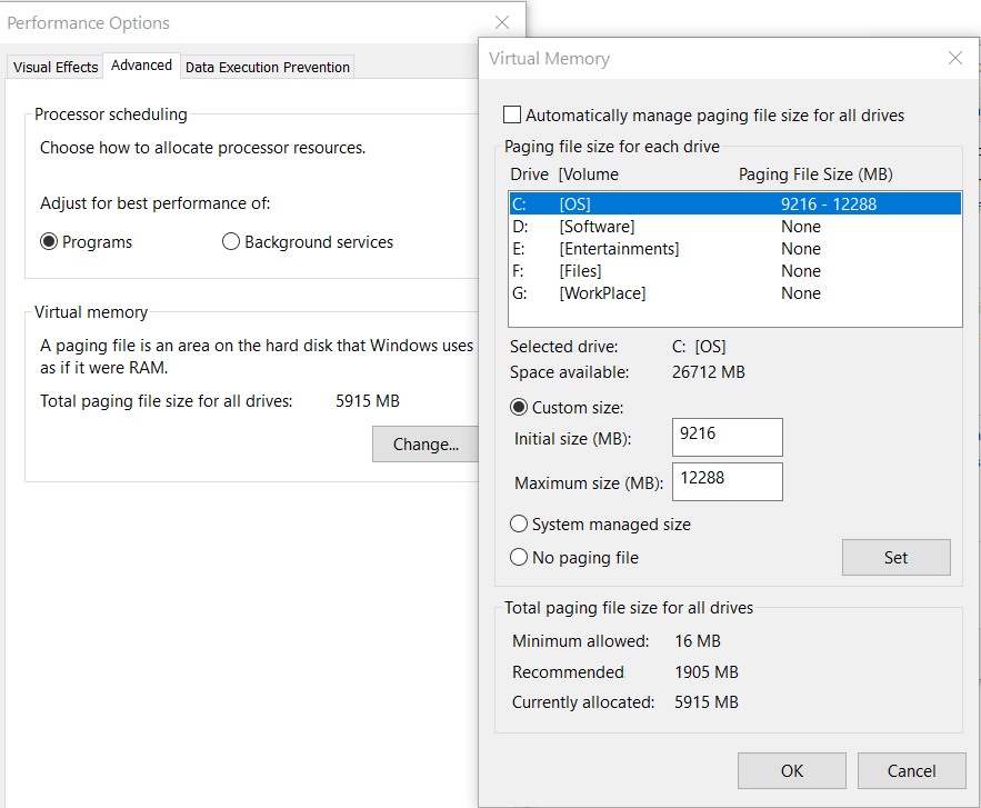 How To Change Virtual Memory Size On Windows 10 New4Trick Com