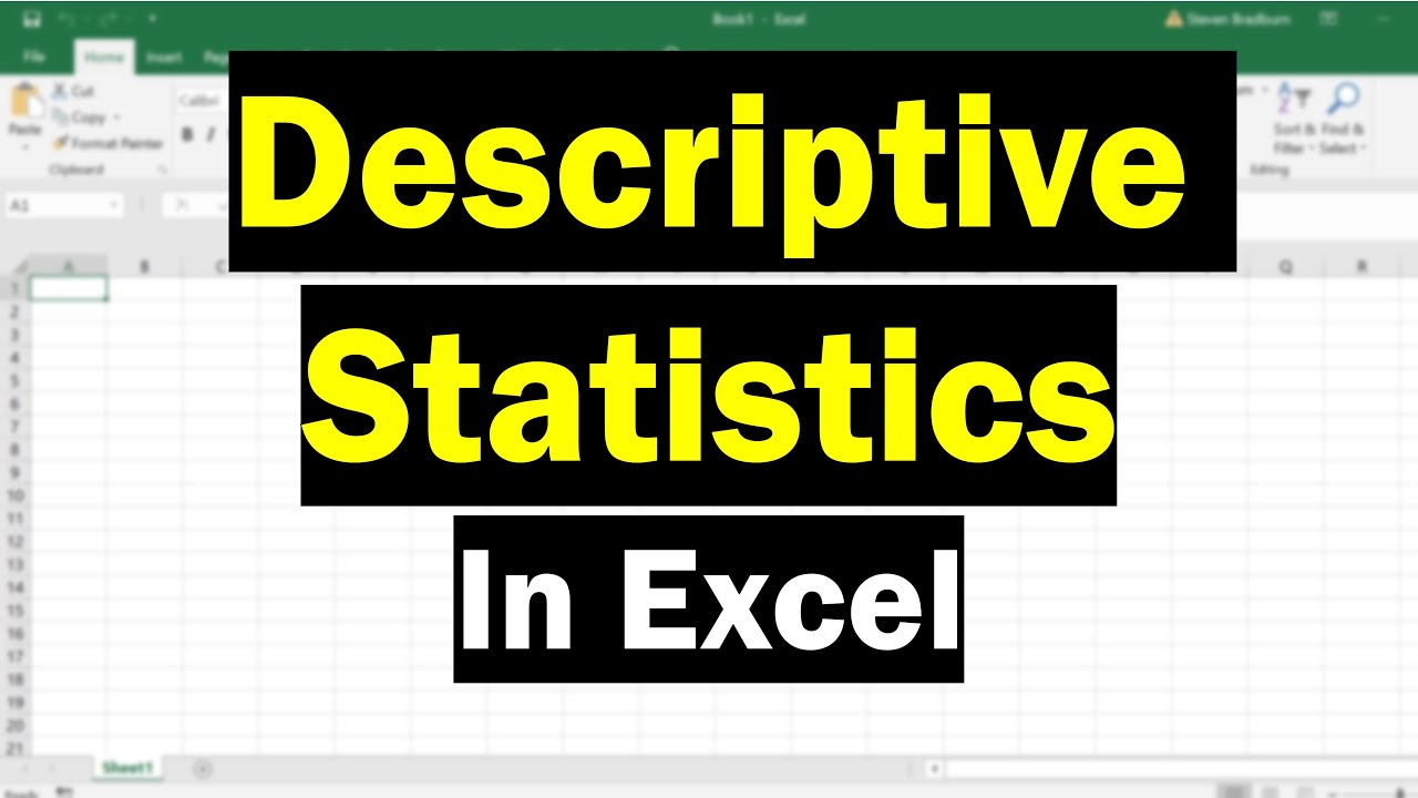 How To Perform Descriptive Statistics In Excel (Very Easy!) 2023