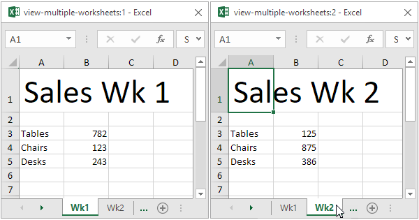 View Multiple Worksheets in Excel (In Easy Steps) 2023